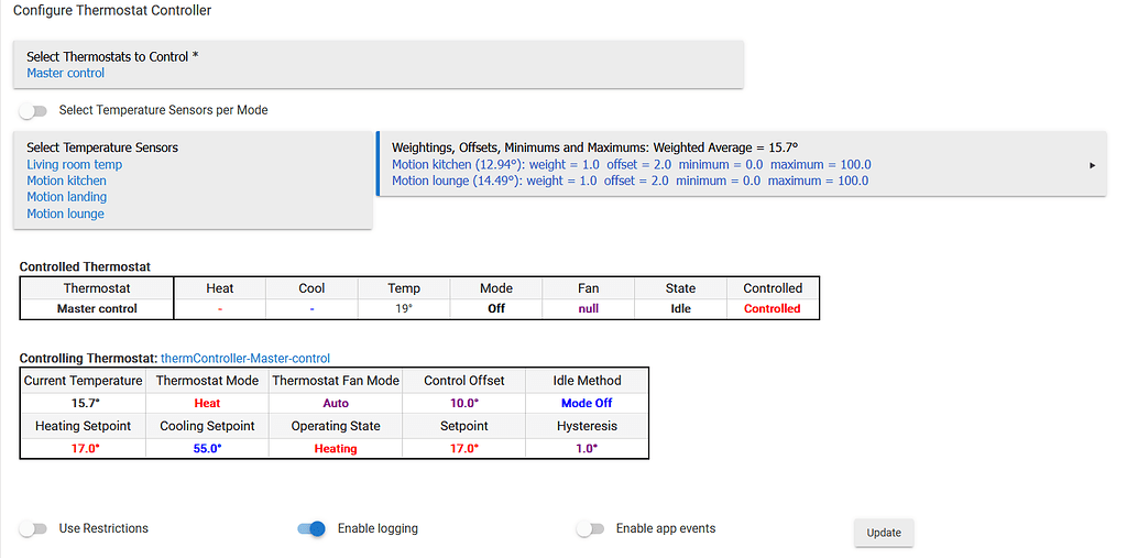 Thermostat controller - can setpoint exceed current temp? - Apps - Hubitat