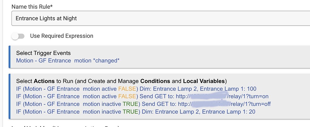 Start and End time in a Rule - 📐 Rule Machine® - Hubitat