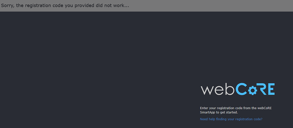 New webcore instance not logging in - webCore - Hubitat