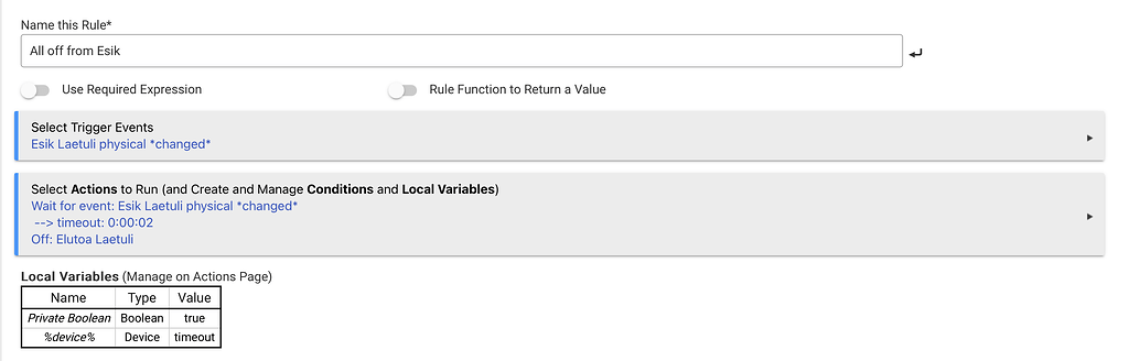 Help me design a rule that triggers with double click on a physical switch - Rules Examples ...