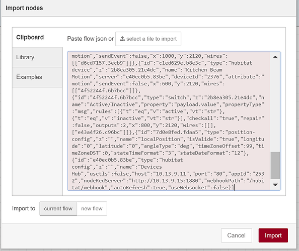 Node-Red Flow Samples/Sharing - Node-RED - Hubitat