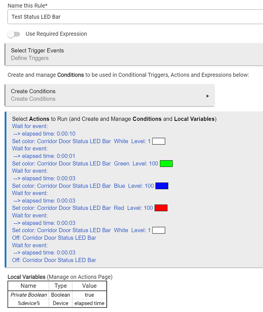 Need very simple RGBW custom driver - Custom Drivers - Hubitat