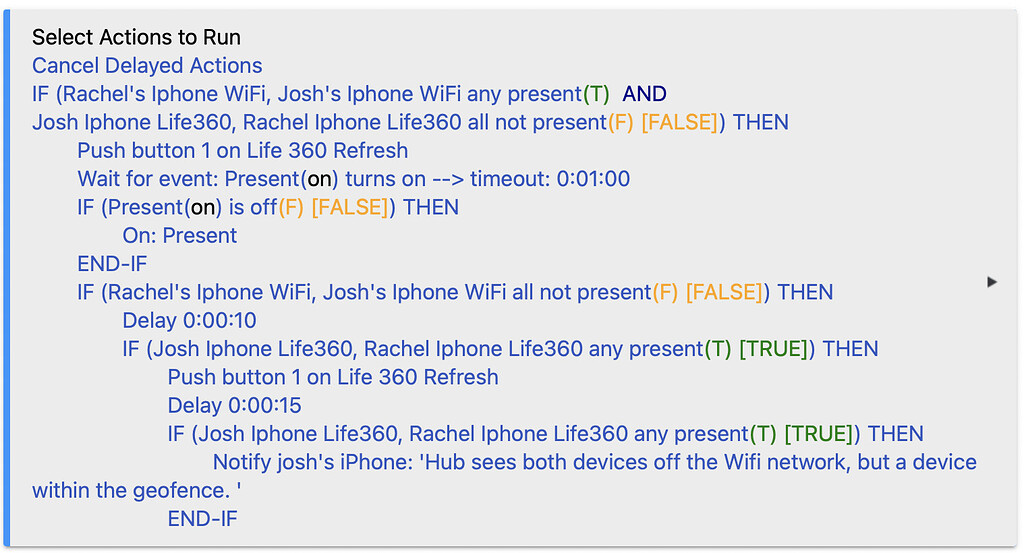 Rule is skipping actions - 📐 Rule Machine® - Hubitat
