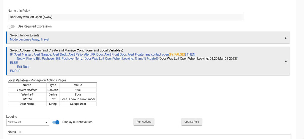 Device's name in a rule - Rules Examples - Hubitat