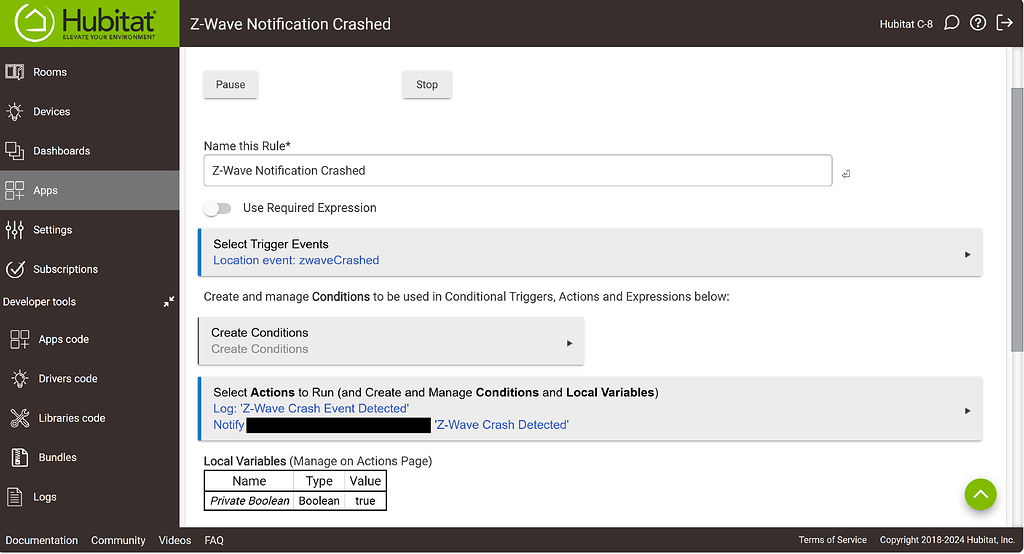 Z-Wave Crash Event Never Triggers - 📐 Rule Machine® - Hubitat