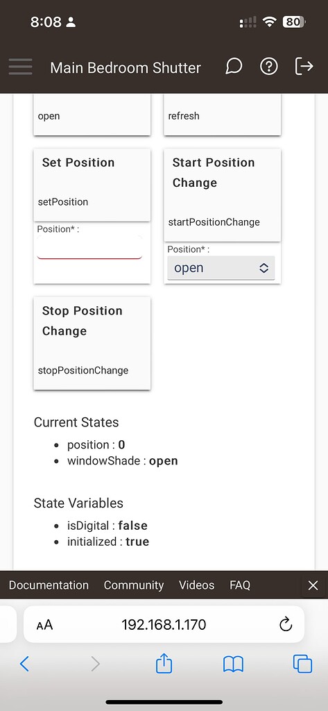 Aeotec Nano Shutters inverted in HomeKit - Built-in Apps - Hubitat