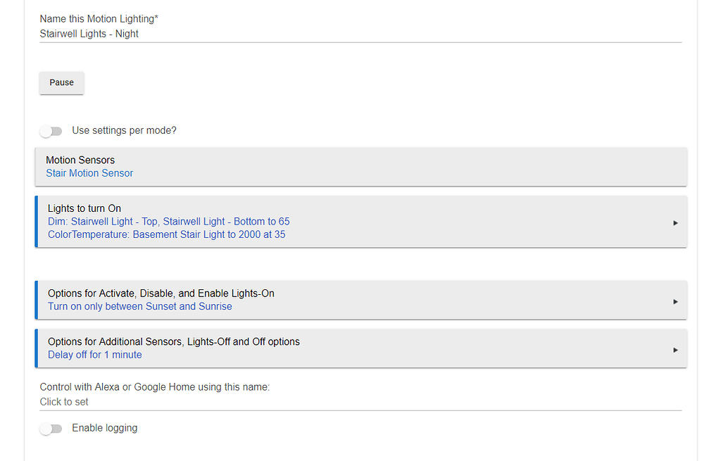 Motion Lighting App Issues - 💡 Lighting - Hubitat