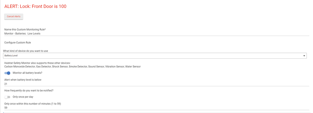 HSM Custom Monitoring: Couple of Functionality Questions - 🛎️ Get Help - Hubitat