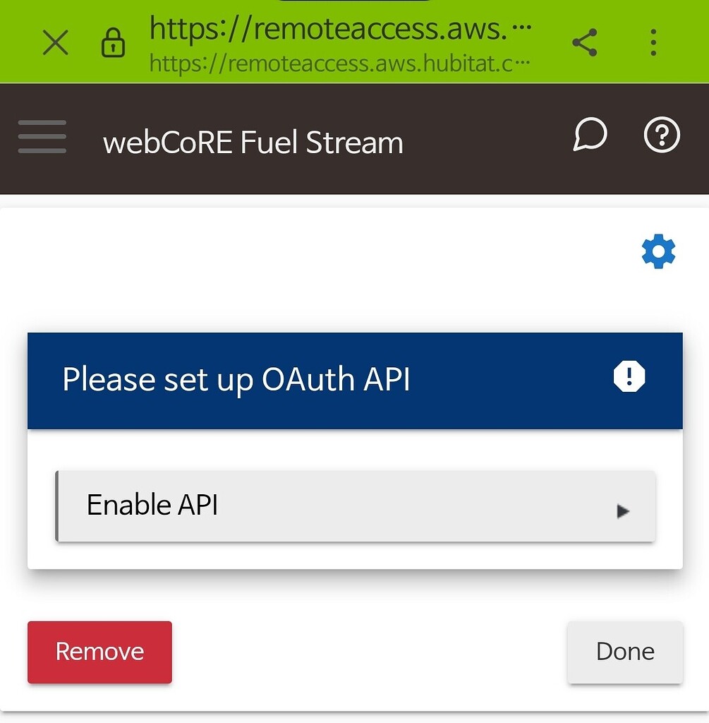 WebCore Graph Oauth failed? - webCore - Hubitat