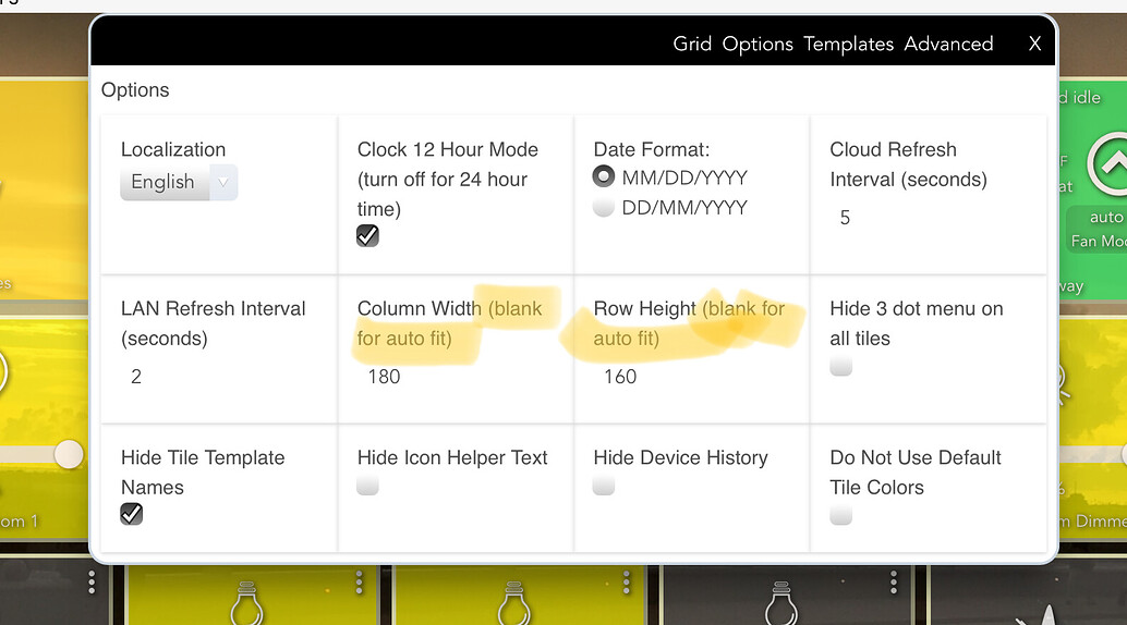 Dashboard: minimum/maximum(?) tile size and fonts, not absolute...or mobile-aware layout ...
