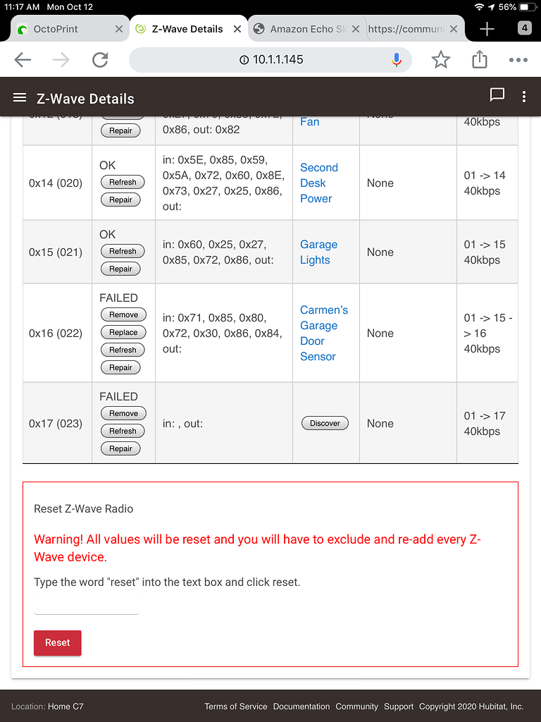 Ghost Zwave device and how to remove plus other questions - Get Help - Hubitat