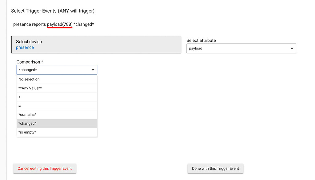 [SOLVED] Rule machine logic: I want to trigger "less than" - Apps - Hubitat