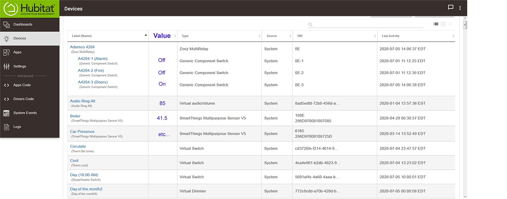 Device value info on the devices list? - 💬 Lounge - Hubitat