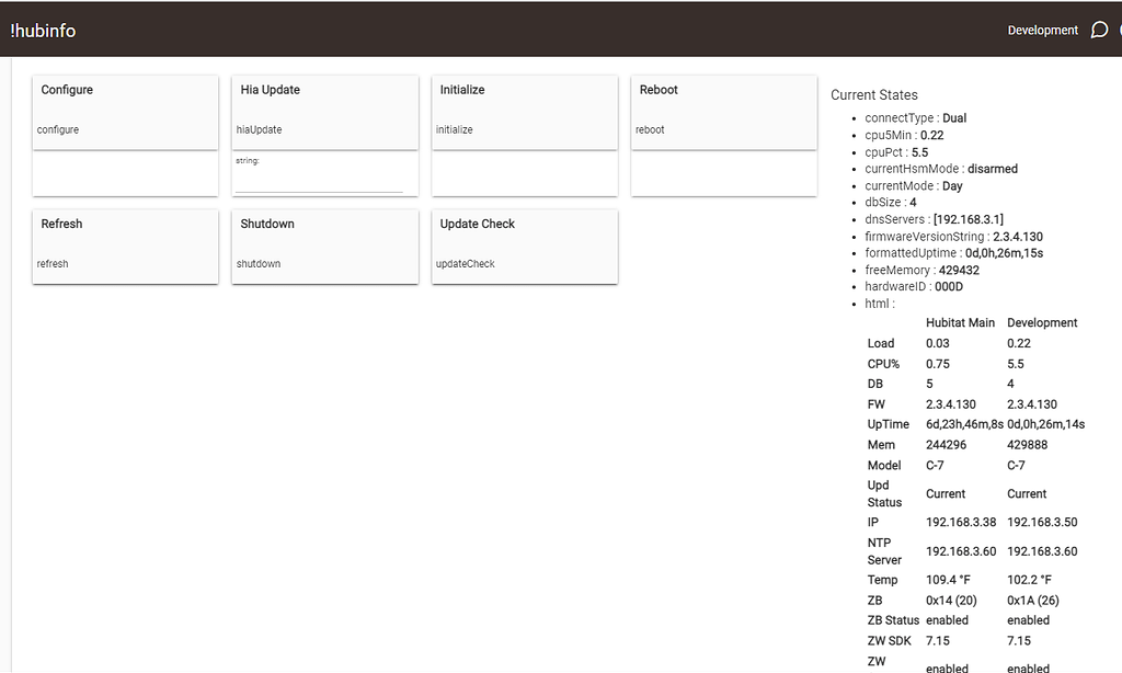[RELEASE] Hub Information Driver v3 - ⚙️ Custom Apps and Drivers - Hubitat