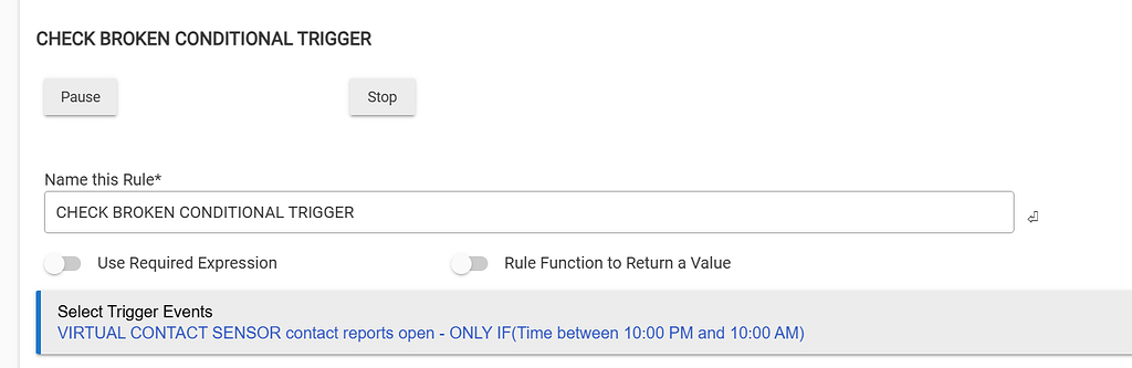 Conditional trigger broken in recent C8 pro update - 📢 Feedback - Hubitat