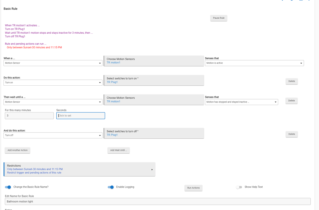 Super novice struggling with my first rule - Novice Help - Hubitat