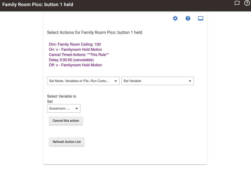 Using Time Variables with Button Contoller with multiple picos - 📐 Rule ...