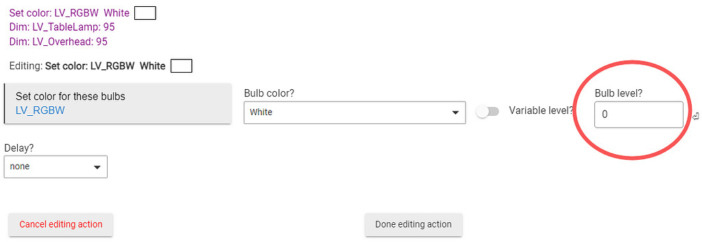 Bulb Level can't be changed from zero? - 🧰 Built-In Apps and Drivers ...