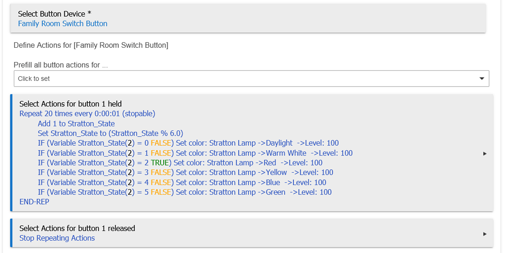 Stop Repeating Actions - 📐 Rule Machine® - Hubitat