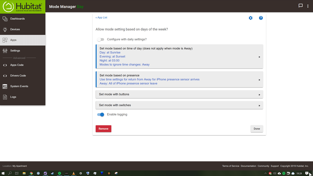 Mode Manger ignores time of day settings - 🛎️ Get Help - Hubitat