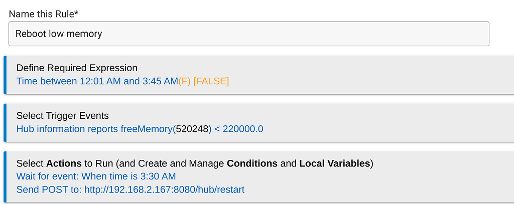 Auto reboot twice - Page 2 - All things Rule Machine - Hubitat