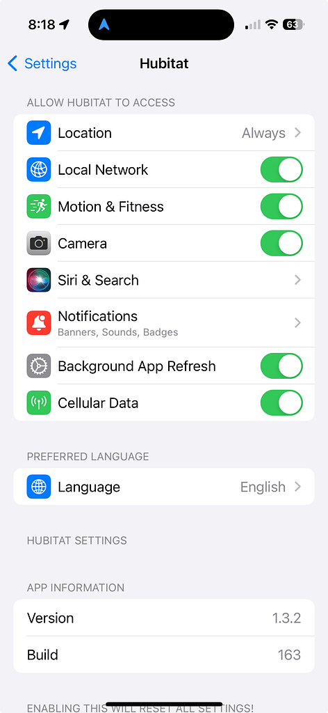 GeoFencing - iOS App - Hubitat