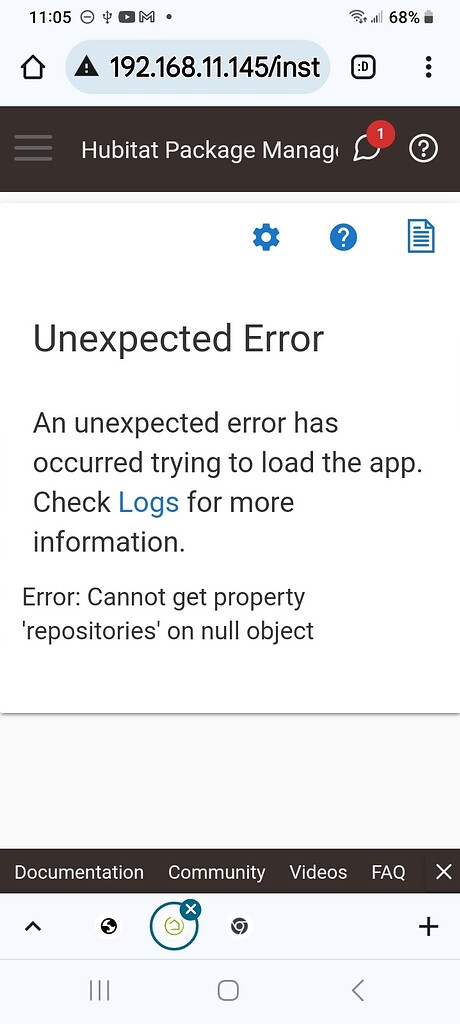 Hubitat package manager wont install - Hubitat Package Manager - Hubitat