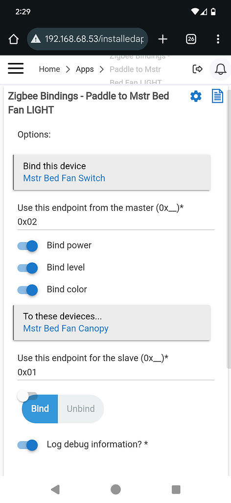 Inoveli Blue switch to fan canopy connection not working - Devices ...