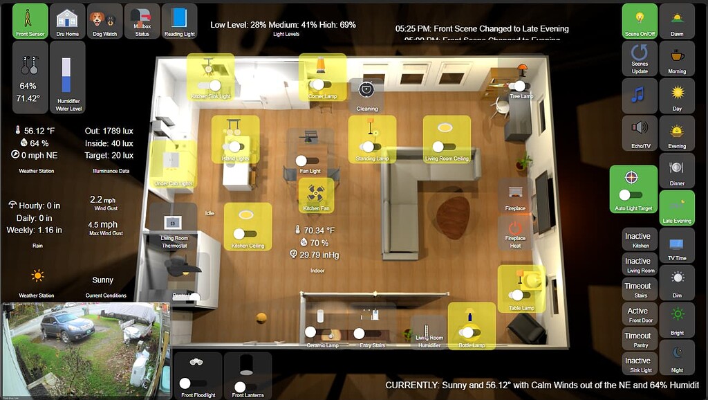 3D Room Lighting Dashboard With Dynamic Auto Scene Changes - Hubitat ...