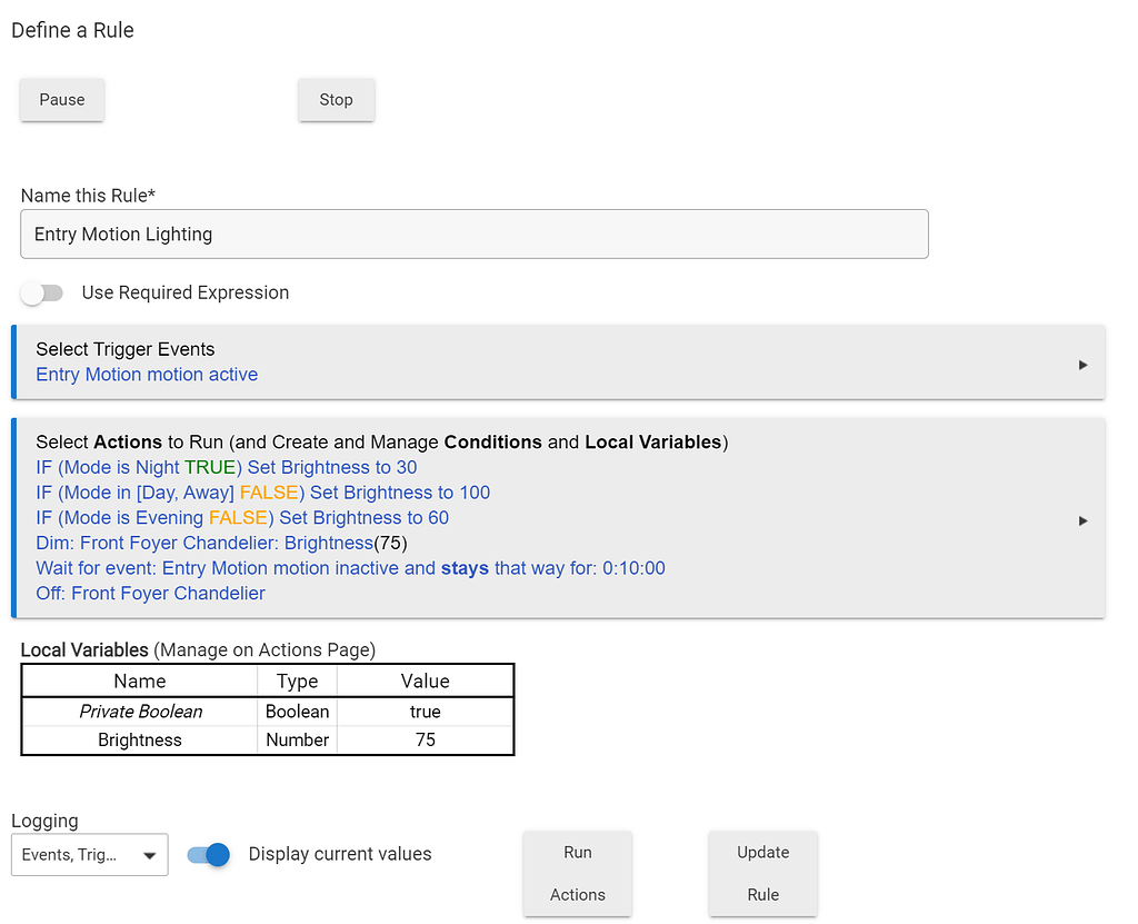 Rule Machine Action won't seem to Run - Apps - Hubitat
