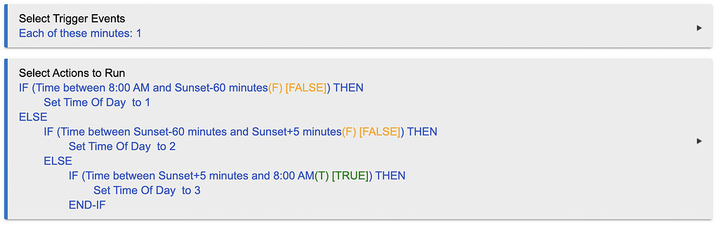 Time Of Day Set Variable Rule - 📐 Rule Machine® - Hubitat