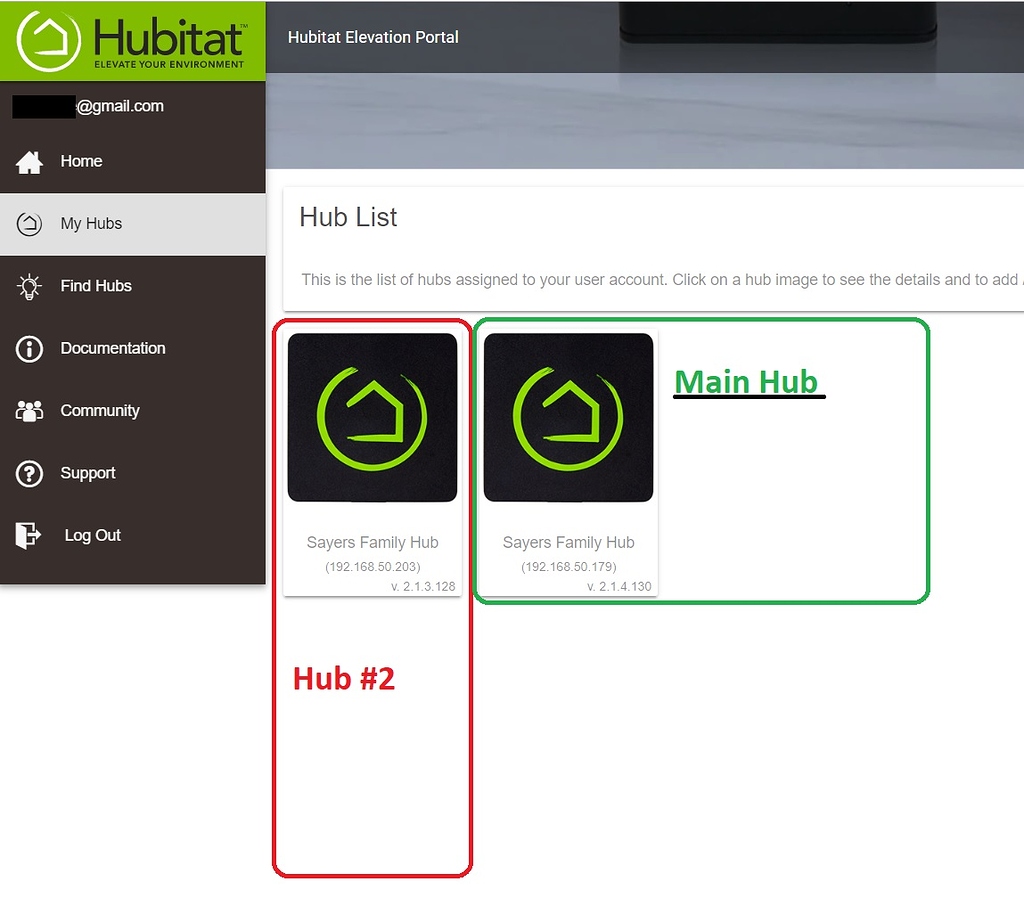 Is there a way to Rename a 2nd HE hub, or remove it to be setup ...