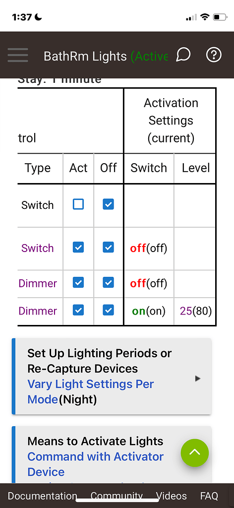 RL not setting light level - Room Lighting - Hubitat