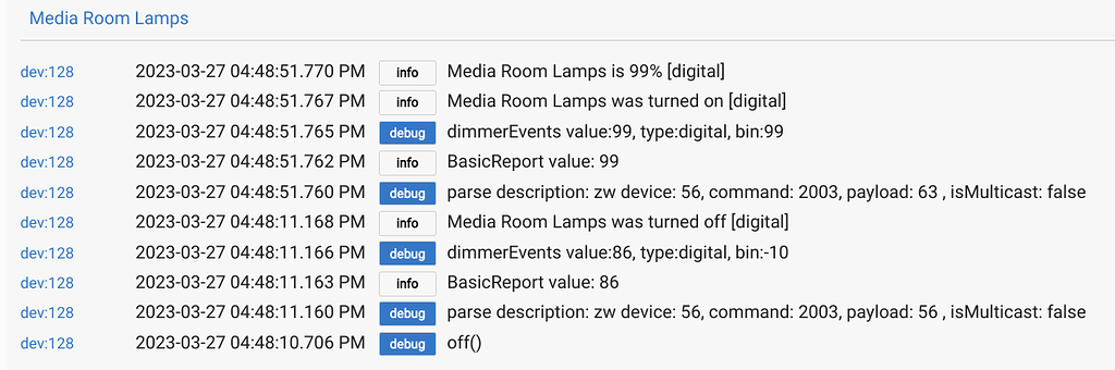 Dimmer duration seemingly not working on Zwave Devices When using Generic Z-Wave Smart Dimmer ...
