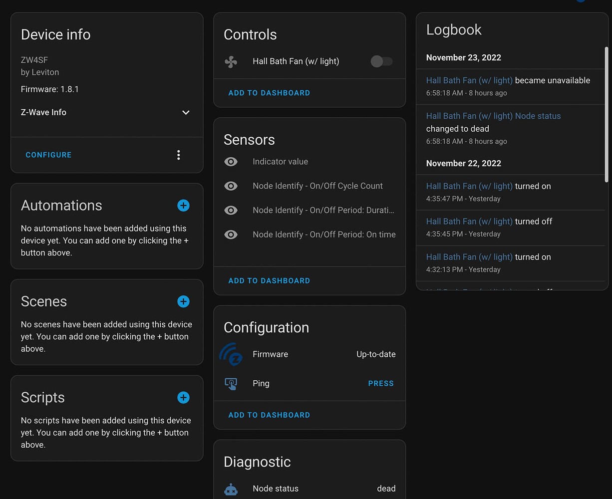 Leviton 4 speed Fan Controller with Z-Wave speed issues - Am I using the wrong device? - Devices ...