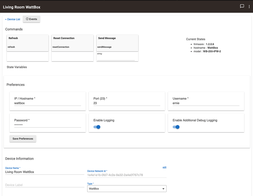 [RELEASE] SnapAV WattBox Driver - ⚙️ Custom Apps and Drivers - Hubitat