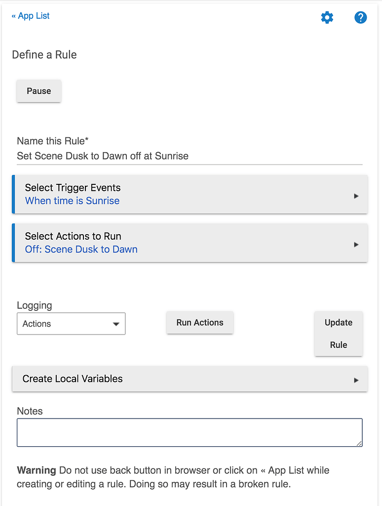 RM Sunrise Trigger not working - 🛎️ Get Help - Hubitat