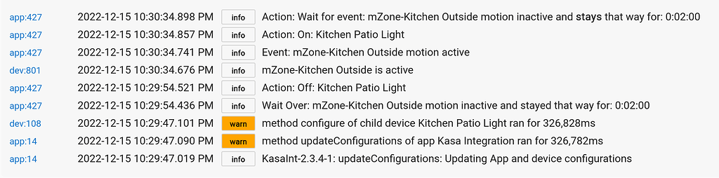 Need help debugging motion and kasa switch - 🛎️ Get Help - Hubitat Need help debugging motion and kasa switch - 🛎️ Get Help - Hubitat