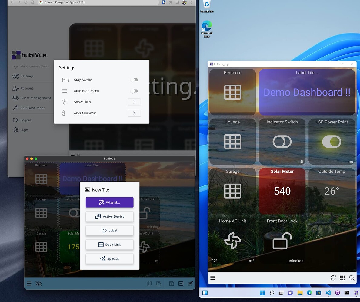 Retired Hubivue Ios Android Amazon And Web Dashboard App Custom Apps Hubitat 8099