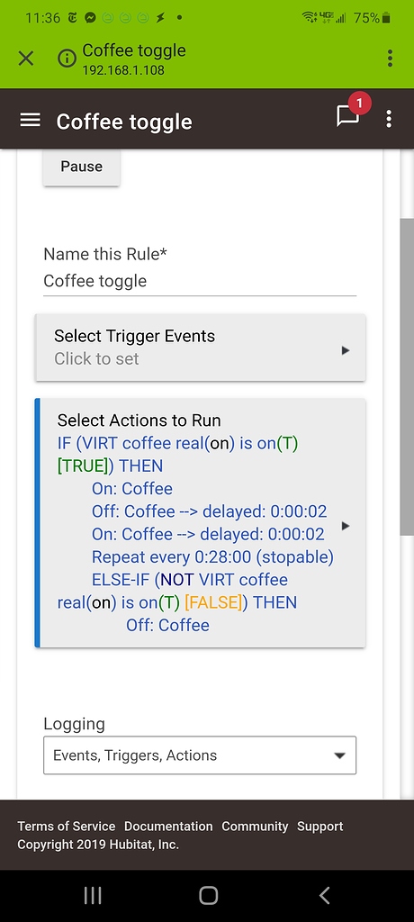 How would you toggle something based on state? - 📐 Rule Machine® - Hubitat