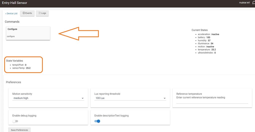 Configure / Commands - Migrating to Hubitat - Hubitat