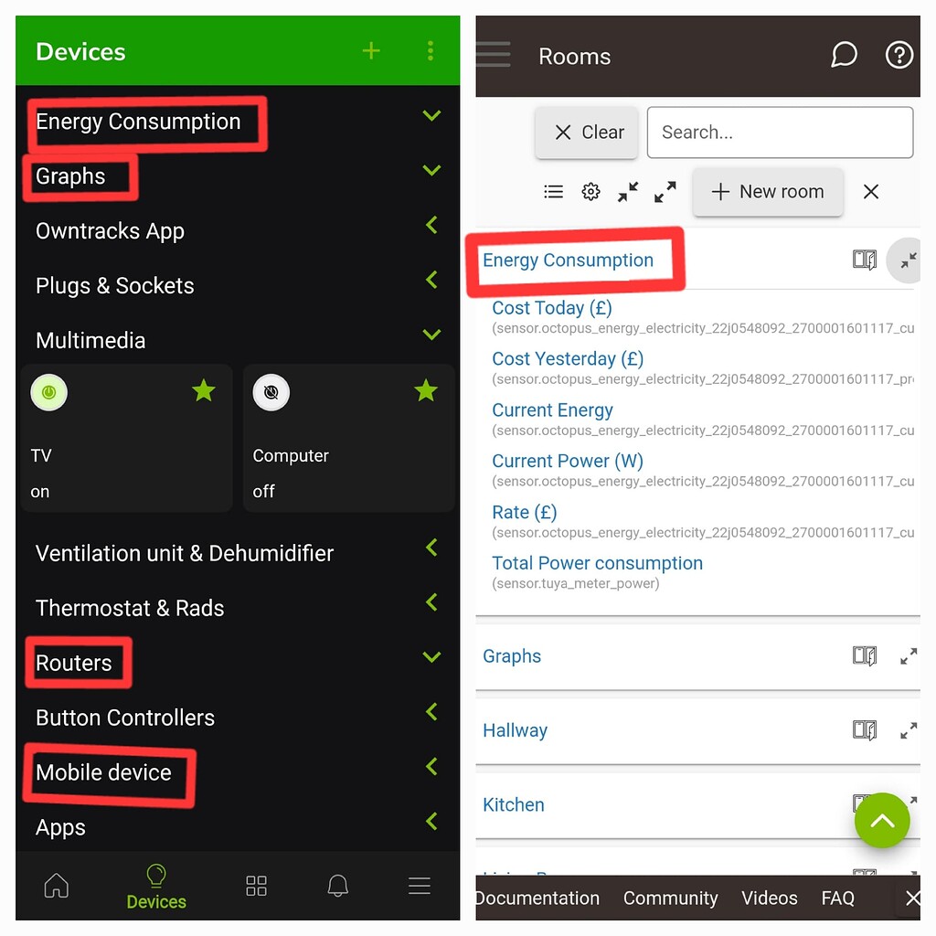 Devices tab and Empty Rooms/Missing Devices - β Android (beta) - Hubitat