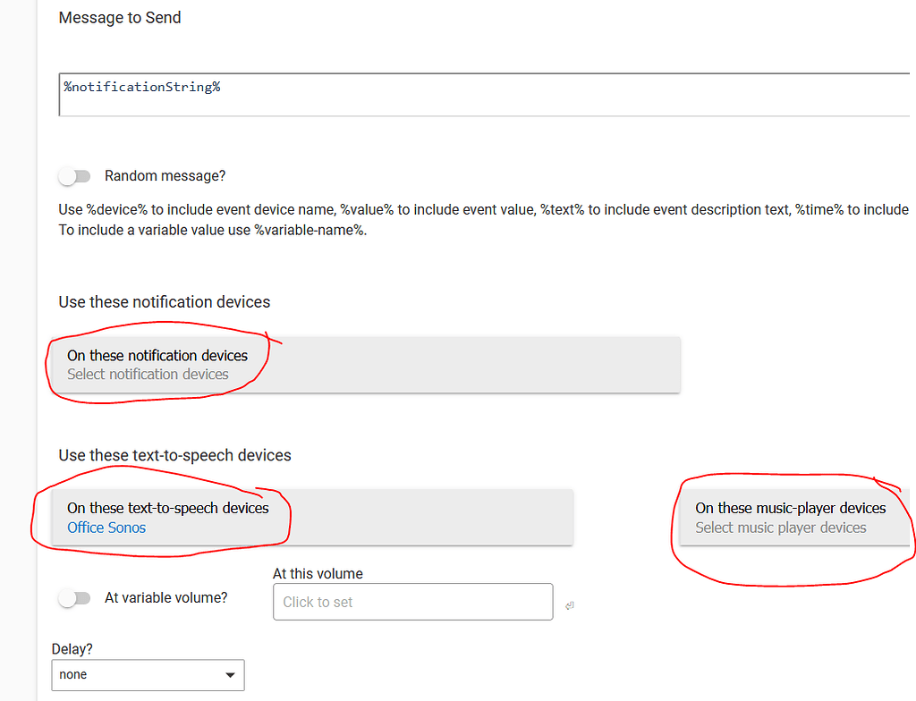 Choose Notification, TTS, and Music Player Devices from Variable - Feature Requests - Hubitat