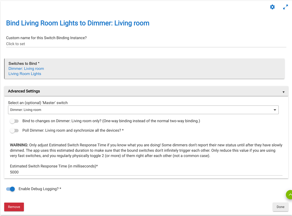 Switch Binding Incorrectly Setting Dimmer Levels - Custom Apps - Hubitat