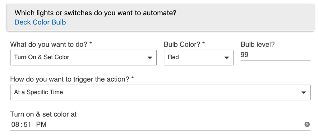 Turn On And Set Color Bug In Simple Automation Rules 🛎️ Get Help Hubitat