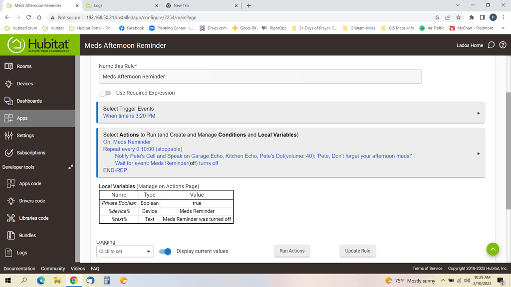 Help with Repeat and Wait for Event - Apps - Hubitat