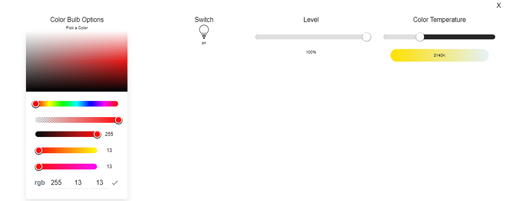 Color Bulb Tile is not working as expected - Not possible to change+save the color - Hubitat ...