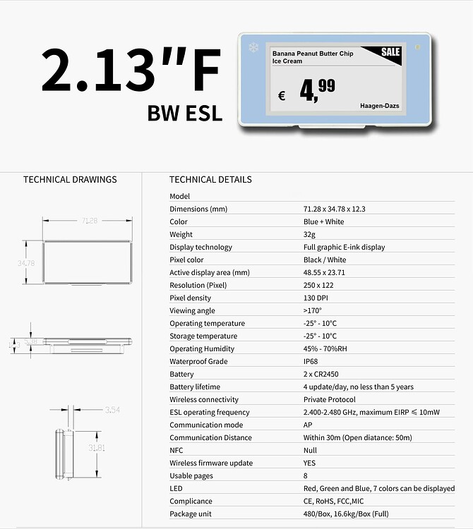 Has anyone been able to integrate ESL (ePaper / eInk) price tag ...