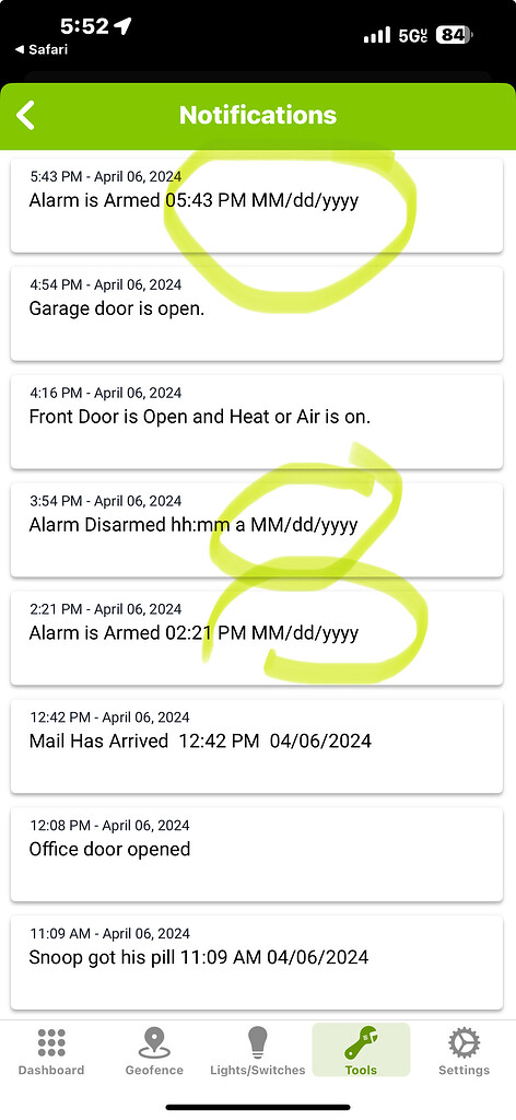 Date Error In Rules Notifications Apps Hubitat 
