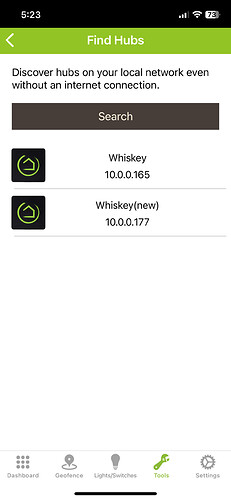New hub - Find hubs different ip address - Devices - Hubitat